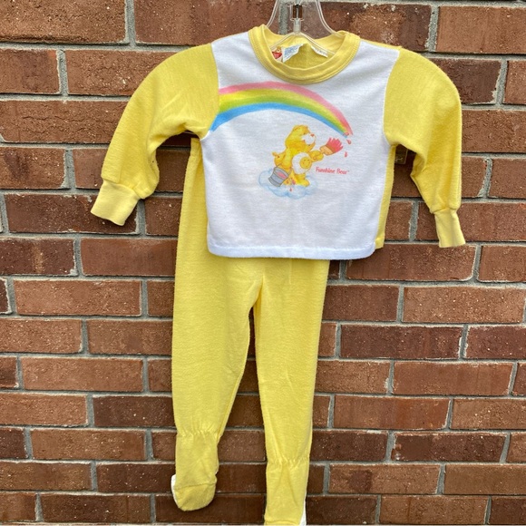Care Bears | Pajamas | Vintage Care Bears Funshine Bear Yellow Pajama ...